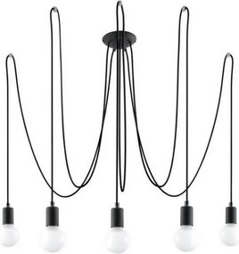 Lustr SOLLUX Edison 5 E27 5x60W bez zdroje SL.0371