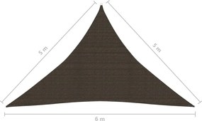 vidaXL Stínicí plachta 160 g/m² 5 x 5 x 6 m HDPE [311815] Barva: Tmavě zelená