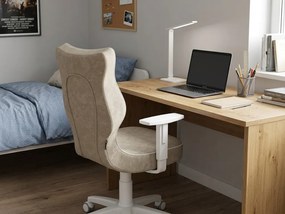 Ergonomická židle k psacímu stolu do dětského pokoje BÉŽOVÁ Zvolte rozměr: dítě 146 - 176,5 cm (výška stolu 71 - 82 cm)