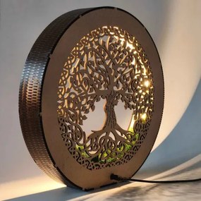 Dřevěná LED lampa Strom života s měchem, Stmívatelná I SENTOP LED0610