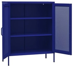 Úložná skříň námořnická modrá 80 x 35 x 101,5 cm ocel