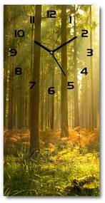 Wallmuralia Moderní hodiny nástěnné Hezký les 30x60 cm