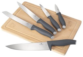 BERLINGERHAUS Sada nožů s prkénkem 6 ks Aspen Collection BH-2962