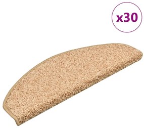 Schodové rohože 30 ks 65 x 21 x 4 cm zlaté, půlkulaté, velké 3365821