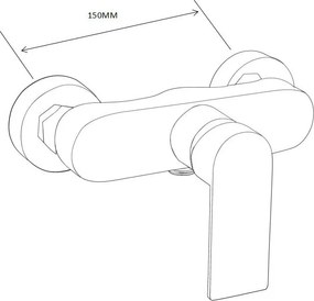 Mexen ROYO - sprchová baterie, chrom, 72240-00