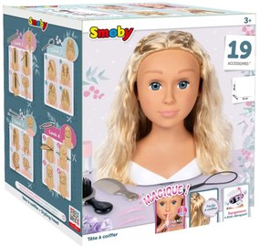 SMOBY Česací hlava My Beauty blondýnka kadeřnický set s doplňky sb320317web