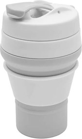 Silikonový skládací hrnek 350 ml 2v1 New Baby šedý