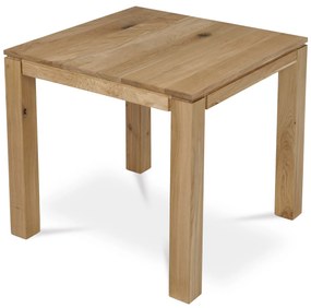 AUTRONIC Stůl jídelní 80x80x75 cm, masiv dub, povrchová úprava olejem