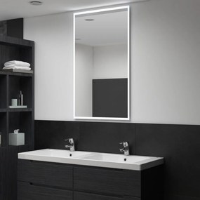 Koupelnové nástěnné zrcadlo Melania s LED osvětlením | 60 x 100 cm
