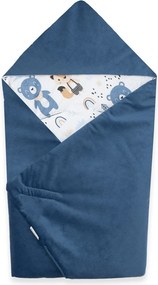 Zateplená zavinovačka do autosedačky New Baby blue