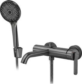 Rea Ontario Side, vanová baterie s ruční sprchovou soupravou, grafitová, REA-B6546