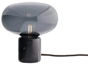 New Works Stolní lampa Karl-Johan Table Lamp, Black Marquina w. Smoked Glass 20311