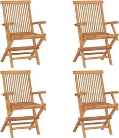 5dílný zahradní jídelní set masivní teakové dřevo 3059582