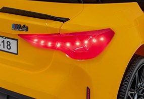 Ramiz Dětské elektrické auto BMW M4 Žluté