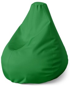 Sablio Sedací vak Pear Tmavě zelená - 140 x 100 x 25 cm