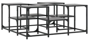 Konferenční stolek šedý sonoma 91 x 91 x 40 cm kompozitní dřevo - Default Title
