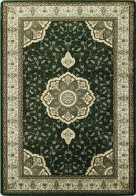 BE Koberec Anatolia 5328 GREEN - zelený obdélníkový Rozměr: 70x100 cm