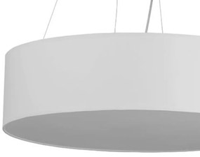 TK LIGHTING Lustr - RONDO 4244, Ø 60 cm, 230V/15W/4xE27, bílá/chrom