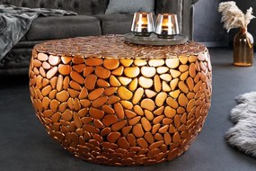 Designový konferenční stolek Mauricio 72 cm měděný