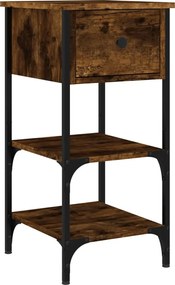 vidaXL Noční stolky 2 ks 34 x 36 x 70 cm kompozitní dřevo [825978] Barva: šedá sonoma