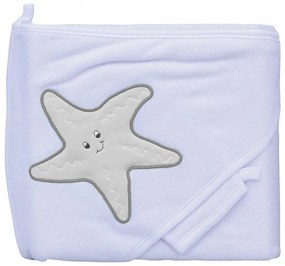 Scarlett Froté ručník - hvězda s kapucí Modrá