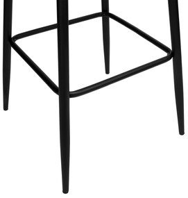 ViaDomo Via Domo - Barová židle Monte - černá - 43x110x50 cm