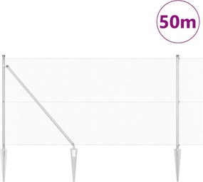 Svařované drátěné ploty s hroty 50 x 1 m Pozinkovaná ocel 3351996