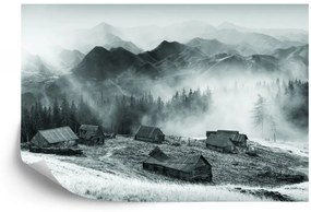 Fototapeta Hory Černobílé  Omyvatelný vlies 416x254