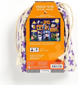 Mudpuppy Puzzle Strašidelný dům v látkovém pytlíku 36 dílků