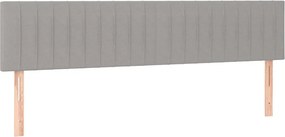 Box spring postel s matrací světle šedá 160 x 200 cm textil 3140785