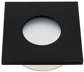 Podhledové svítidlo Square, 1x černé kovové stínítko, b
