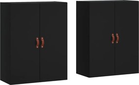vidaXL Nástěnné skříňky 2 ks 69,5 x 34 x 90 cm [3195598] Barva: Černá