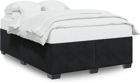 Rám postele bez matrace černý 140 x 190 cm samet 3284633