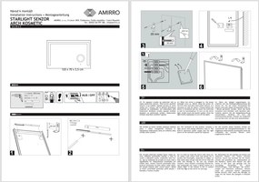 Starlight arch LED zrcadlo na chodbu do předsíně nástěnné do koupelny 412-429
