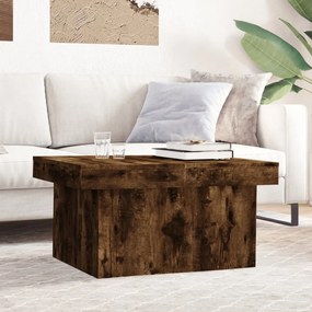 Konferenční stolek kouřový dub 80 x 55 x 40 cm kompozitní dřevo