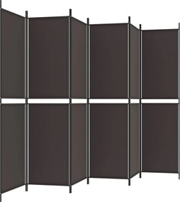 vidaXL 6dílný paraván 300x200 cm textil [350238] Barva: antracitová