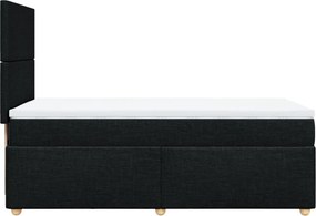 Box spring postel s matrací černá 90x190 cm textil 3291130
