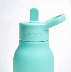 Neon Kactus Dětská tritanová láhev tyrkysově-růžová / 340 ml / bez BPA