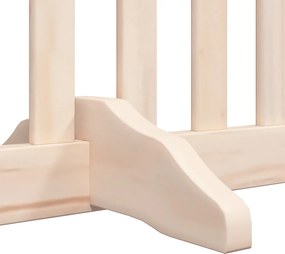Zábrana pro psy s dvířky skládací 6 panelů 480 cm topol 3155669