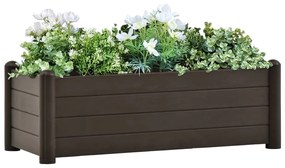 vidaXL Vyvýšený záhon PP moka 100 x 43 x 35 cm