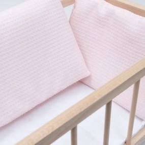 Dřevěná postýlka-kolébka pro panenky s povlečením Baby Mix