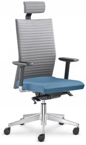 LD seating Element 435-SYS-F40-N6 - Kancelářská židle  - šedá/modrá