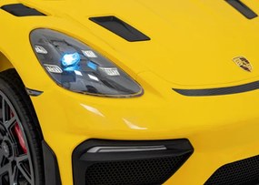 Elektrické autíčko Porsche Spyder RS ​​718 MP4 žluté