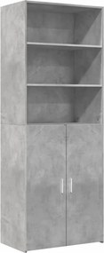 Skříň highboard betonově šedá 70x42,5x185 cm kompozitní dřevo 3281374