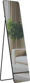 Zrcadlo Gurnee 140x40 cm – černá-matt