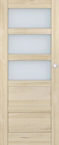 posuvné interiérové dveře do pouzdra BRAGA model 4 Průchozí rozměr: 70 x 197 cm, Orientace dveří: Levé dveře, Dekor: Buk jasmínový