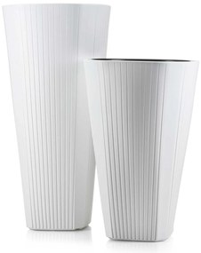 PLASTOVÝ KVĚTINÁČ MORA 39X81 CM BÍLÁ