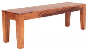 Indický nábytek - Lavice Mira 140x40 z indického masivu palisandr Only stain