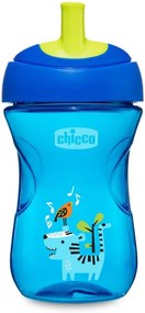 CHICCO Hrneček Advanced s brčkovým náustkem 266 ml modrý 12m+