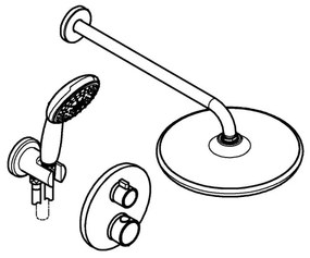 GROHE 348832430 - Sprchový set VITALIO START 250 mm černá